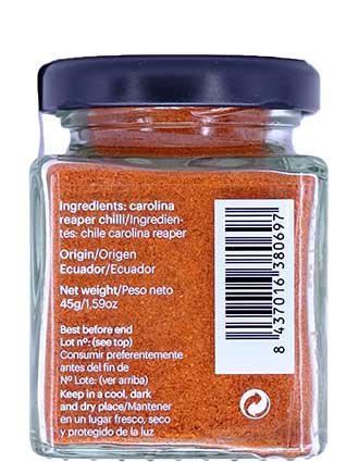 Chili Carolina Reaper Powder - World's Hottest Chili - Damune Tienda ...